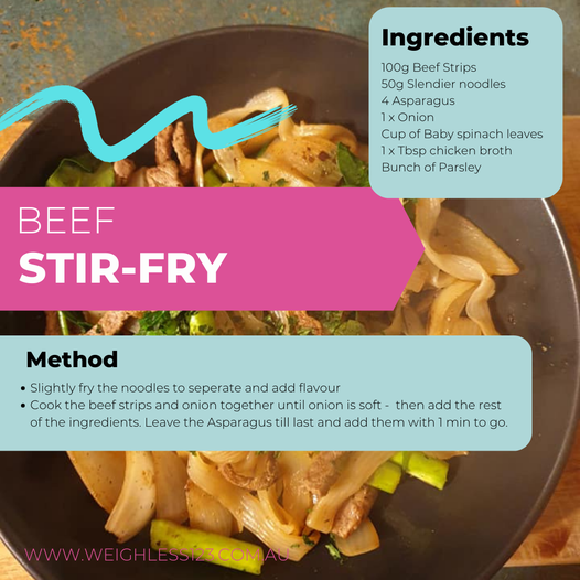BEEF STIR FRY – Weighless 123 Diet